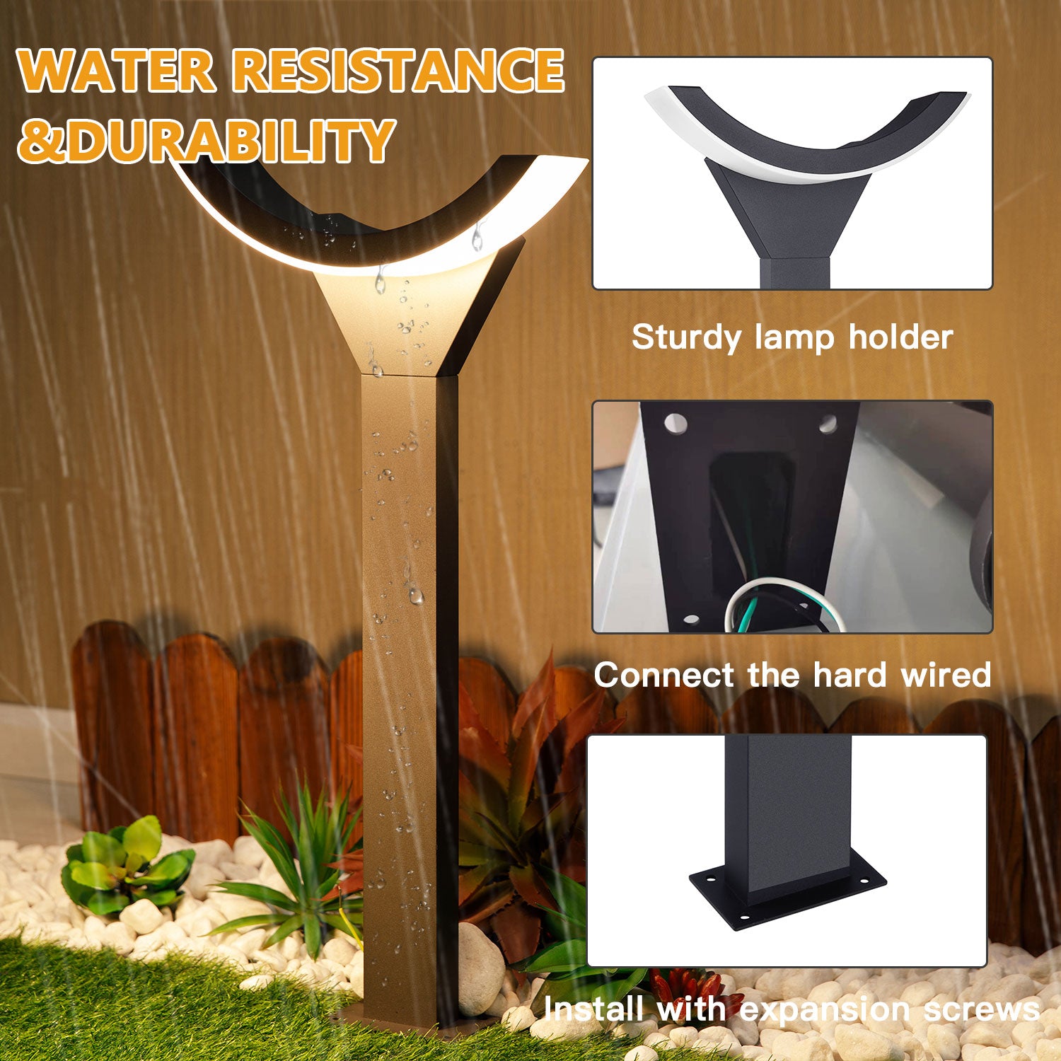 Light Outdoor Pathway LED Lantern IP54 Lighting Aluminum for Walkway 1 ...